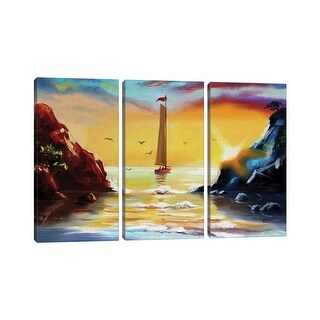 iCanvas "Butterfly Lagoon - Illusion" by D. "Rusty" Rust 3-Piece Canvas ...