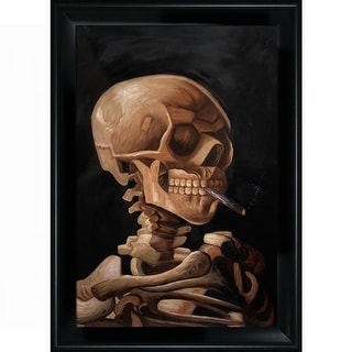 La Pastiche by overstockArt Skull of a Skeleton with Burning Cigarette ...