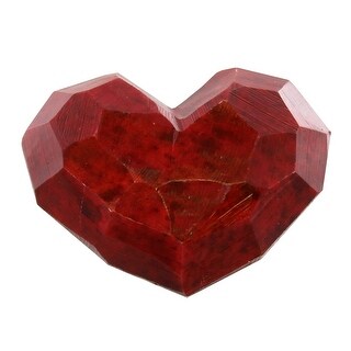 Faceted Soapstone Heart Accent Decor, Medium, Red - Bed Bath & Beyond ...
