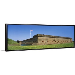 "American flag on a fort, Fort Pulaski National Monument, Savannah ...