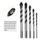 5pcs Masonry Drill Bit Set 3/16" to 1/2" Concrete Drill Bits with ...