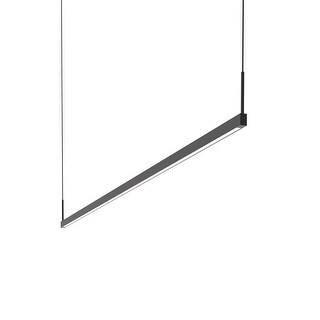 Sonneman Lighting Thin-Line Satin Black 72-inch LED Two Sided Pendant ...