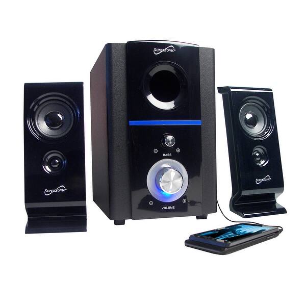 Supersonic 2.1 Multimedia Speaker System with USB/SD Inputs - Bed Bath ...