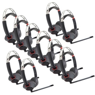 10x Poly Blackwire 5220 Stereo Wired Headset, Dual Ear Computer Headset ...