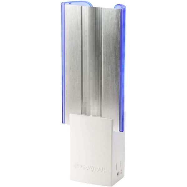 DynaTrap Flylight Indoor Plug-In Insect Trap with 2 AC Outlets, White ...