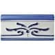 Merola Tile Novecento Cenefa Evoli Cobalto 2-5/8" x 5-1/8" Ceramic Wall ...