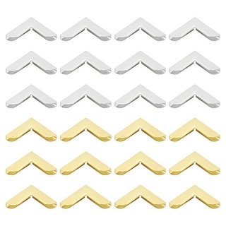 20mm Metal Book Corners, 100pcs Photo Corners Book Corners, Silver Gold ...