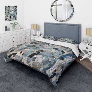 Designart "Blue And White Bohemian Medley" Blue Bohemian - Bedding Set ...
