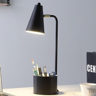 19.5" In Student Black Metal Task Desk Lamp W/ Organizer - Bed Bath ...