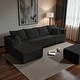 Cloud Modular Sectional Sofa with Ottoman, U-Shaped Deep Seat Couch ...