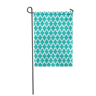 Teal Modern Turquoise Quatrefoil Pattern Blue Diamond Morrocan ...