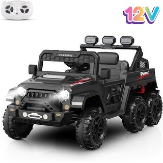 12V Ride on Truck Car, Battery Powered Electric Vehicles with Remote ...