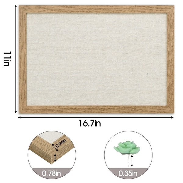 2-Pack Cork Board Bulletin Board 16x11 inch, Small Framed Corkboard ...