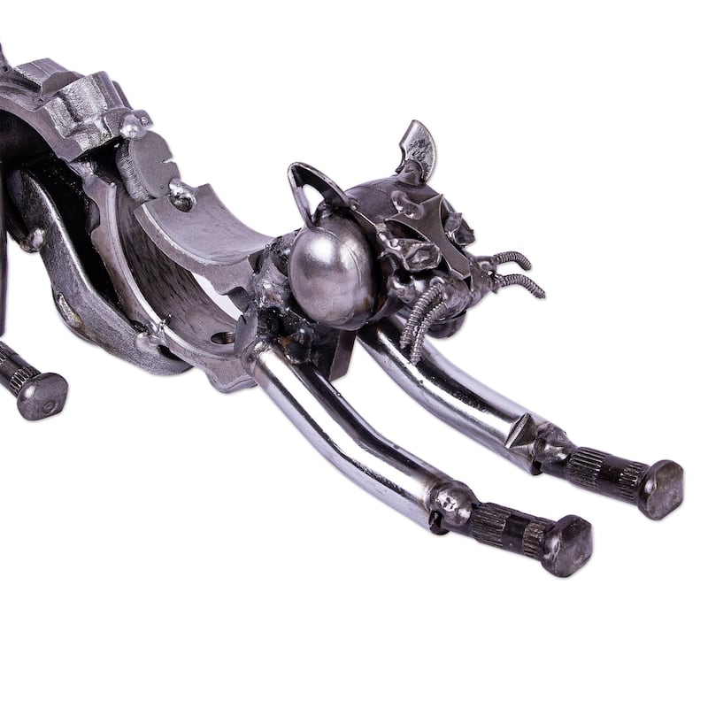 Novica Handmade Kitty Cat Recycled Metal Sculpture - Bed Bath & Beyond ...