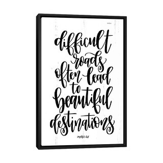 iCanvas "Difficult Roads" by Imperfect Dust Framed Canvas Print - Bed ...