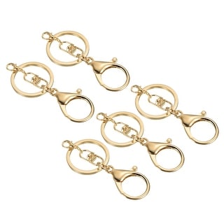 5pcs Key Chain for Keys, Lobster Claw Clasps Keychain for DIY, Gold ...