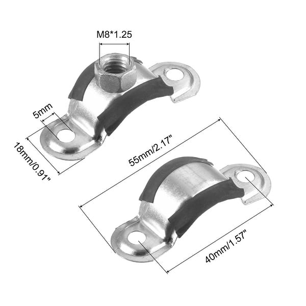 Rigid Pipe Strap Clamp Carbon Steel Pipe Bracket Tube Clip for Water ...