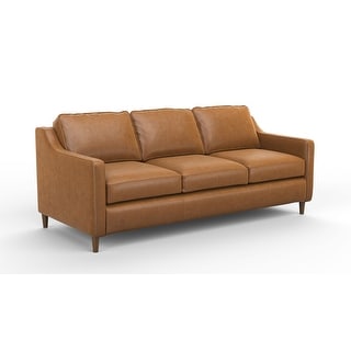 Sorrento 79 inch Wide Full Top Grain Leather Sofa - Bed Bath & Beyond ...