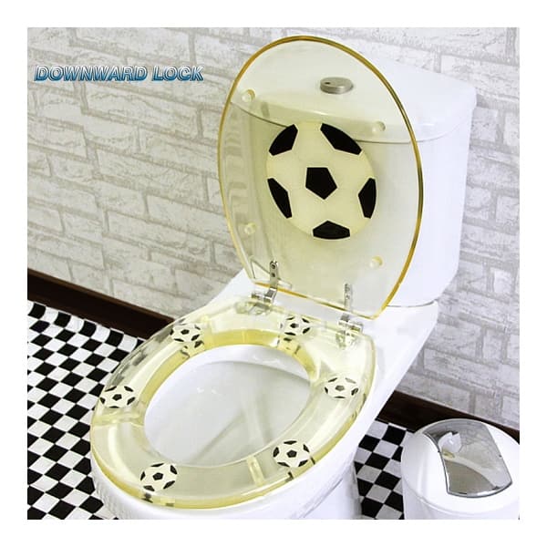 Football Resin No Slow Descent Toilet Seat - Bed Bath & Beyond - 28624254