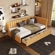 Classic Twin Size Upholstered Daybed with 2 Storage Drawers, Yellow ...