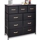 Wide Drawer Dresser Storage Organizer 9-Drawer Closet Shelves, Sturdy ...