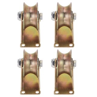 4pcs U Groove Caster 2.36" U-Shaped Sliding Gate Wheel Inverted Track ...