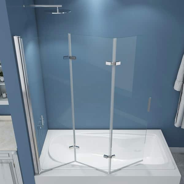 tri fold bath screen