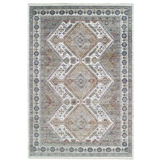 Shahbanu Rugs Ivory Wool Hand Knotted Shiraz Reimagined Soft and ...