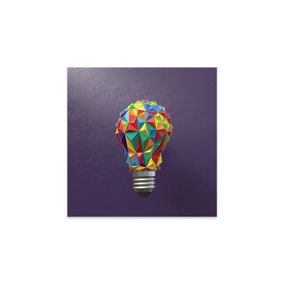 Creative Light Bulb Print On Acrylic Glass by Mike Kiev - Bed Bath ...