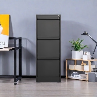 Vertical Metal File Organizer Storage Cabinet with Lock - Bed Bath ...