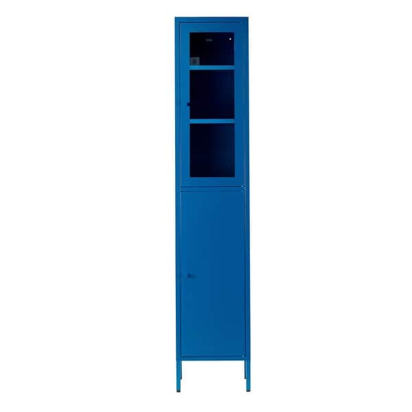 Aviva 71-inch Blue Two Door Metal Cabinet - Bed Bath & Beyond - 37916606