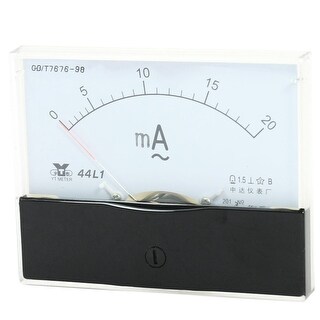 Fine Turning Dial Panel Ammeter Tester AC 0 - 20mA Measuring Range 44L1 ...