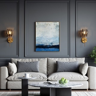 Iron Glass Mini 5.9"W Armed Sconce - N/A - Bed Bath & Beyond - 43801600