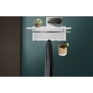 Esyspot Metal Powder Coating Hook Wall Mounted with Shelf - Bed Bath ...
