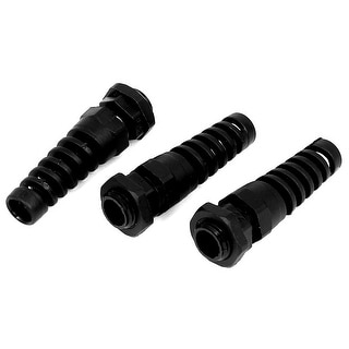 PG9 4-8mm Range Waterproof Cables Glands Joints Fastener Adapter Black ...