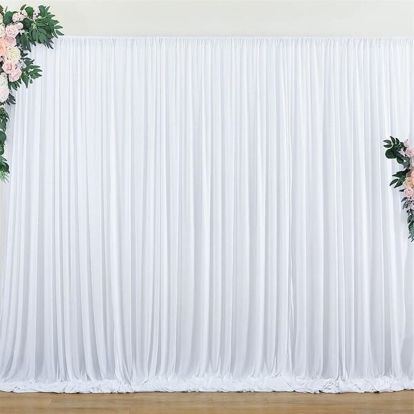 white cloth backdrop
