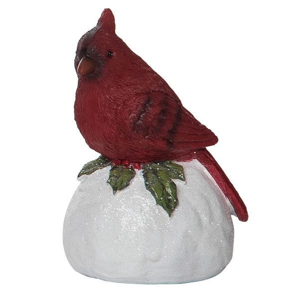 Transpac Resin 4 in. Multicolored Christmas Wild Cardinal Figurine ...