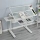 Hand Crank Adjustable Drafting Table with 2 Metal Drawers - Bed Bath ...