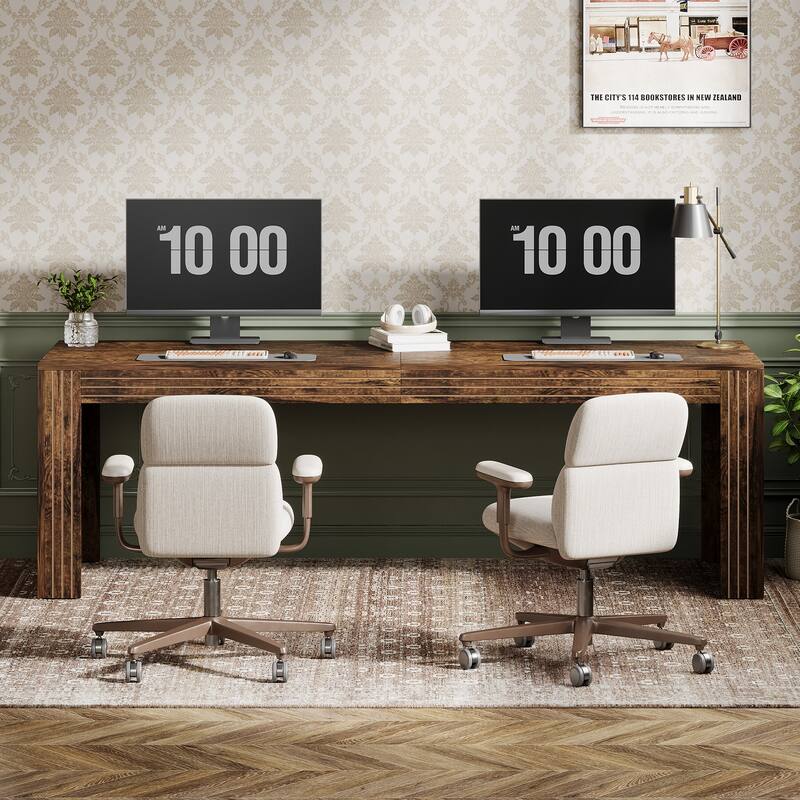 79'' Two Person Double Desk Extra Long Computer Desk - Overstock - 43091999