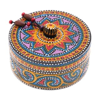 Novica Handmade Red Specks Wood Decorative Box - Bed Bath & Beyond ...