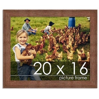 20x16 Frame Brown Barnwood Distressed/Aged Old Weathered Natural Wood ...