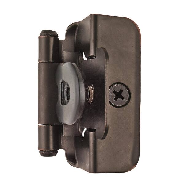 1/2in (13 mm) Overlay Double Demountable Oil-Rubbed Bronze Hinge - 1 ...