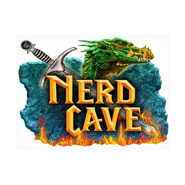 RetroPlanet 'Nerd Cave Dragon' Canvas Art - Bed Bath & Beyond - 39505325