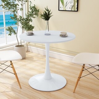 Lowry Round 40-inch Wood Top Dining Table White - On Sale - Bed Bath ...