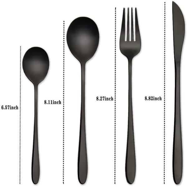 Silverware Set 20 Pieces Flatware Set 304 Stainless Steel Set for 5 ...