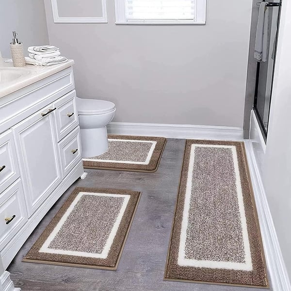 3-Piece Non-Slip Bathroom Rug Set - On Sale - Bed Bath & Beyond - 40115715