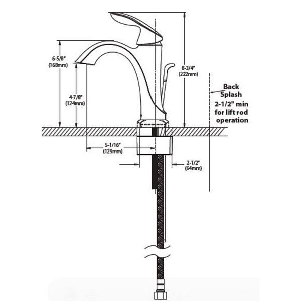 Moen Single Handle Single Hole Bathroom Faucet from the Eva Collection ...