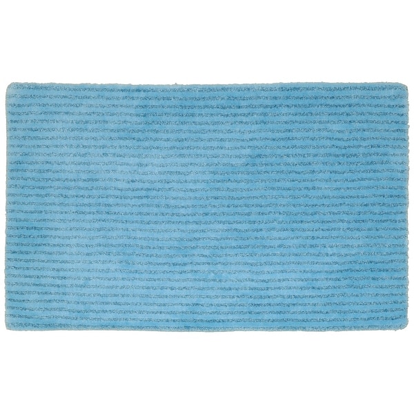 Sheridan 24"x40" Washable Nylon Bathroom Rug in Basin Blue - Bed Bath ...
