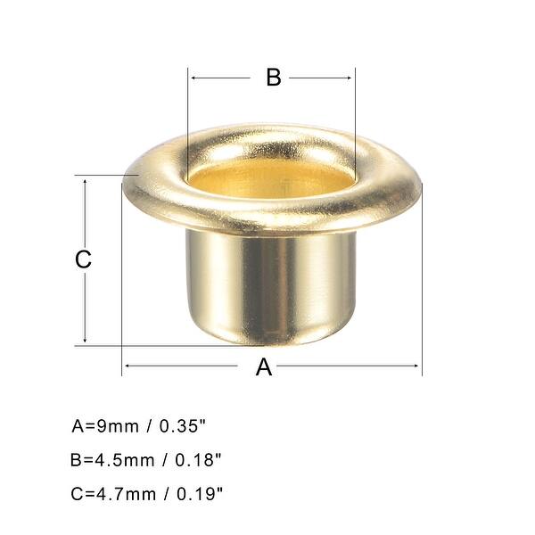 Grommets Eyelets with Washers Kit, Copper Grommet Chrome Plated for ...