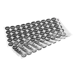 Number Stickers Number Labels, Self Adhesive Marked Sticker for ...